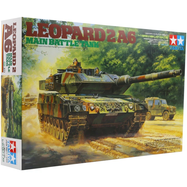 TAMIYA 1/35 LEOPARD 2 A6 Model Kit Main Battle Tank German Military ...