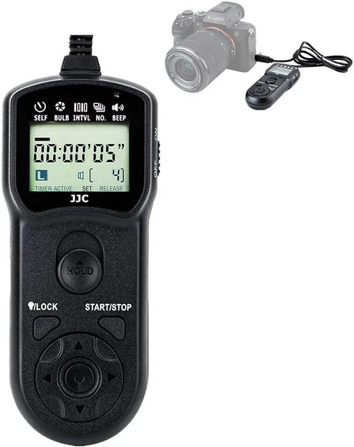 RS-60E3 TIMER REMOTE Control for Canon EOS R8 R7 R10 R6 R RP 90D 80D ...