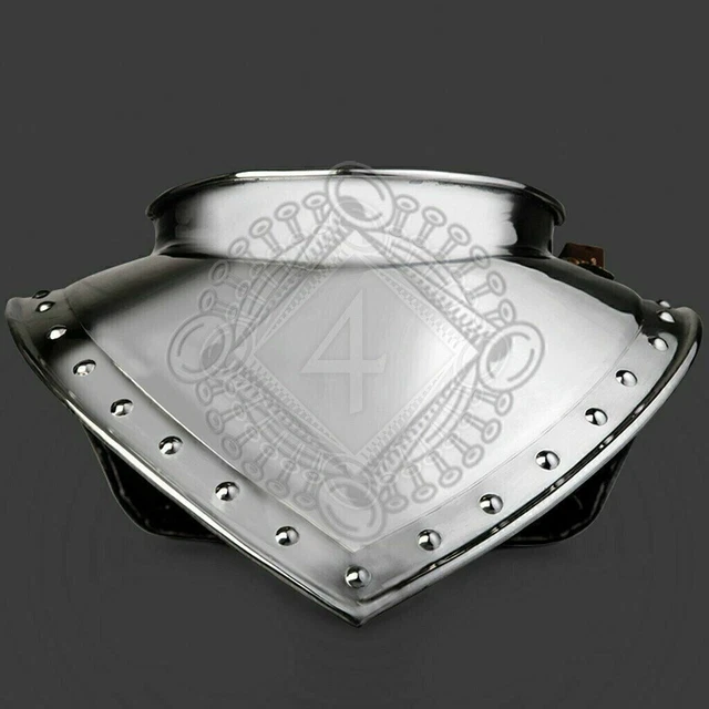 MEDIEVAL LARP GOTHIC steel Armor Suit Gorget Knight Armor Neck Men £179 ...