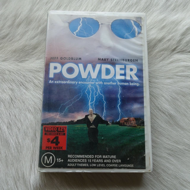 POWDER MOVIE VHS 1995 Jeff Goldblum Sci Fi Film Paranormal Film Albino ...
