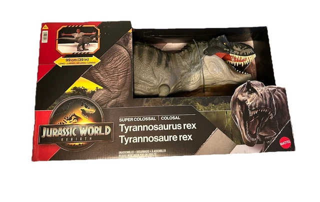JURASSIC WORLD REBIRTH Super Colossal Tyrannosaurus Rex Action Figure T ...