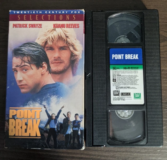 POINT BREAK VHS Tape Action 1996 90s Keanu Reeves Patrick Swayze £4.66 ...