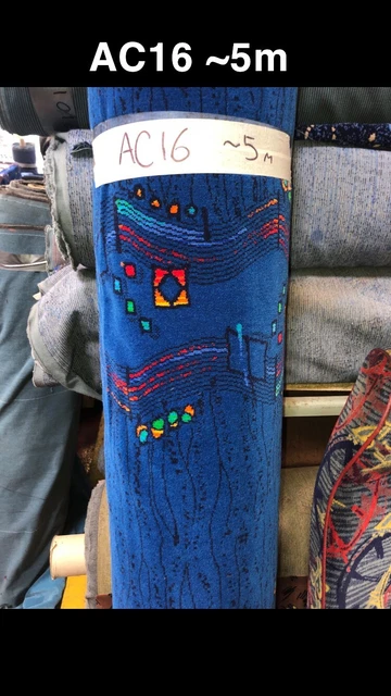 1M OF RETRO Coach/Bus/Train/Camper Fabric (Moquette) £20.00 - PicClick UK