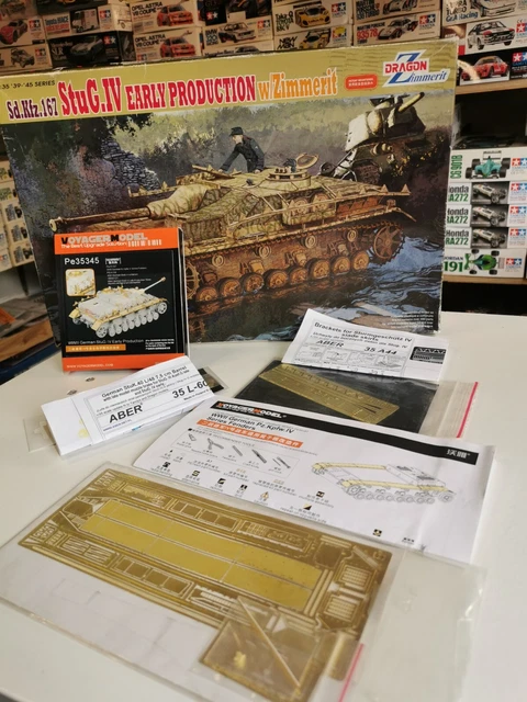 DRAGON 6576 1/35 Stug IV Early w/Zimmerit Model Kit + Voyager Detailing ...