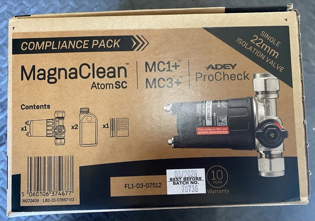 ADEY MAGNACLEAN ATOM SC Filter and Chemical Pack £52.68 - PicClick UK