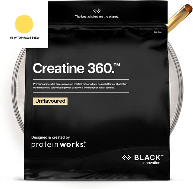 PROTEIN WORKS - Creatine Monohydrate, Micronised Creatine Powder, 100% ...
