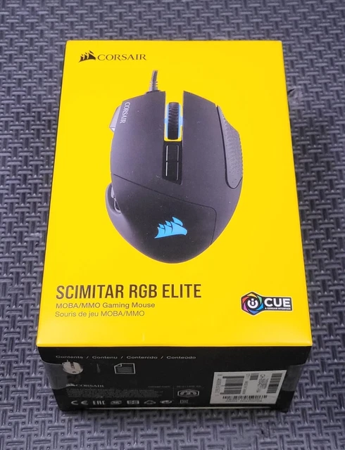CORSAIR SCIMITAR RGB Elite MOBA/MMO Wired Gaming Mouse 17 Buttons ...