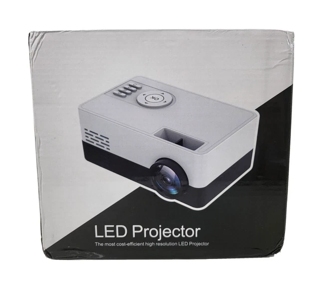 LED HIGH-RESOLUTION MINI Projector TFT LCD 1080 Pixels HD Multimedia ...