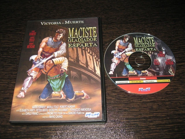 NACISTE GLADIATOR OF Sparta DVD Mark Forrest Marilu Tolo Robert Hundar ...