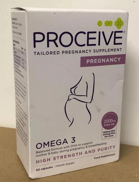 PROCEIVE OMEGA 3 for Conception & Pregnancy | Pure Fish Oil Supplement ...
