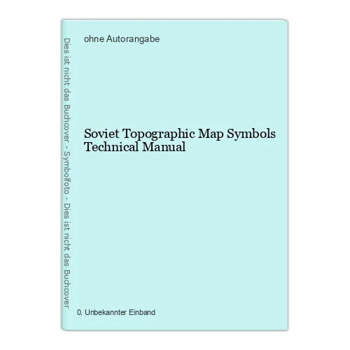 SOVIET TOPOGRAPHIC MAP Symbols Technical Manual EUR 39,99 - PicClick DE