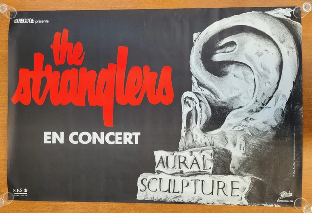 AFFICHE POSTER THE Stranglers Aural Sculpture original french tour ...
