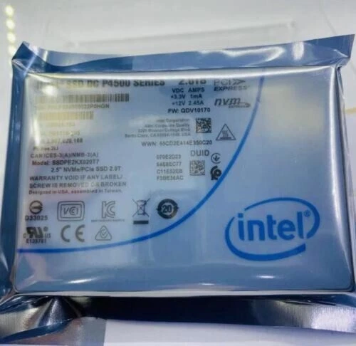 INTEL DC P4500 Séries 2TB U.2 Nvme Pcie 2.5'' Disque Dur SSDPE2KX020T7 ...