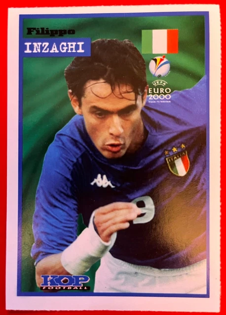 FILIPPO INZAGHI EURO 2000 Equipe D'italie Fiche Kop Football Rare ...