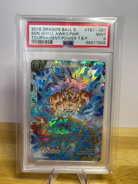 DRAGON BALL SUPER DBS Son Goku, The Awakened Power TB1-097 SCR PSA 9 graded EUR 511,26 - PicClick FR