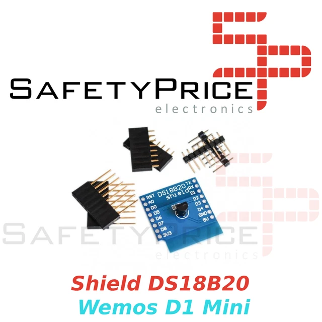 MODULO SHIELD TEMPERATURA DS18B20 para WeMos D1 mini £4.25 - PicClick UK