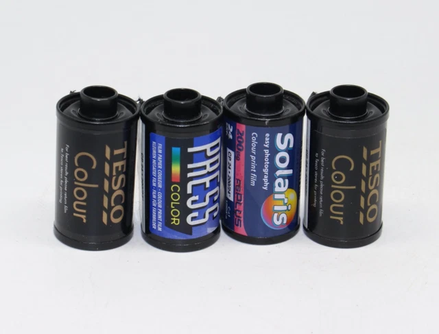 FOUR 35MM FILM Rolls of Expired & Exposed Film Canisters: Perfect for ...