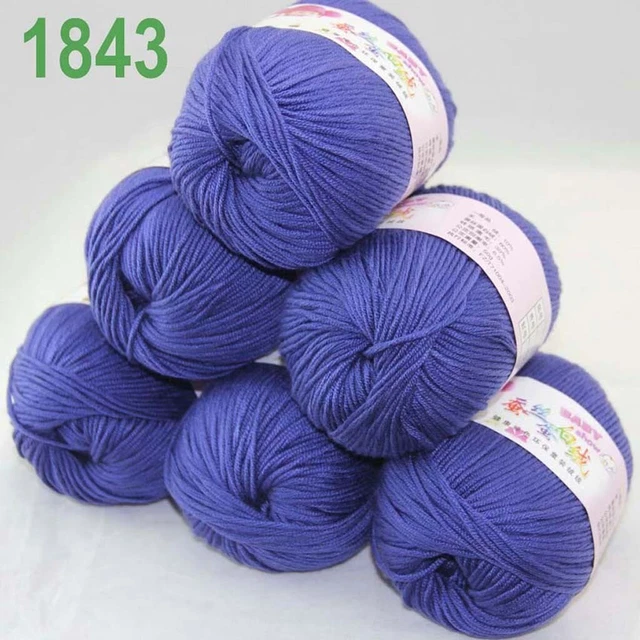 SALE 6BALLSX50GR BABY 4Ply Rugs Cashmere Silk Wool hand knitting ...