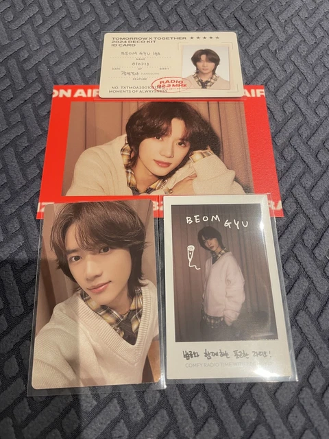 OFFICIAL TXT DECO Kit 2024 Beomgyu Photocard, ID Card, Postcard & Polaroid Set EUR 11,68 ...
