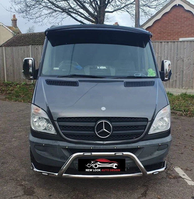 BULL BAR NUDGE BAR WITH White LED for Mercedes Sprinter 2007-2014 ...