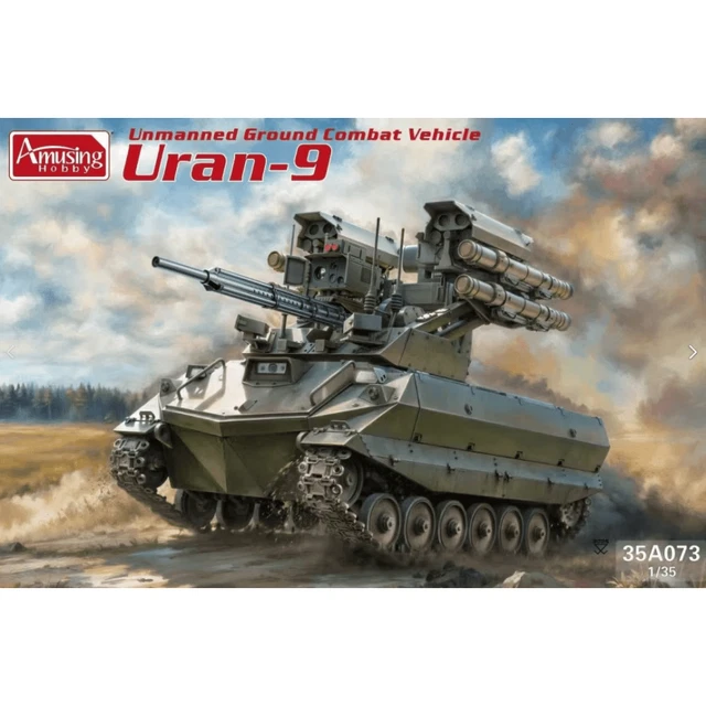 AMUSING HOBBY 1:35 Russian UGCV Uran-9 Military Model Kit 35A073 £32.95 ...