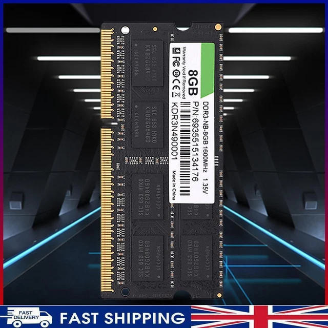 # DDR3 LATPOP memoria RAM 168 pin SO DIMM RAM (DDR3 8 GB 1600 MHz 8IC ...
