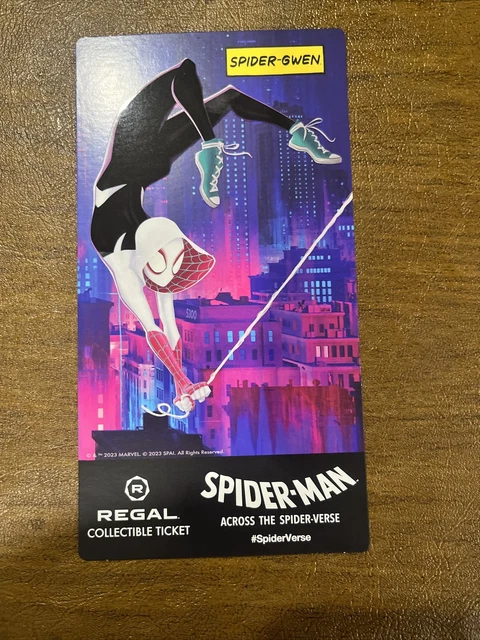 SPIDER-MAN INTO THE Spiderverse Collectable Ticket Spider-Gwen Spider ...