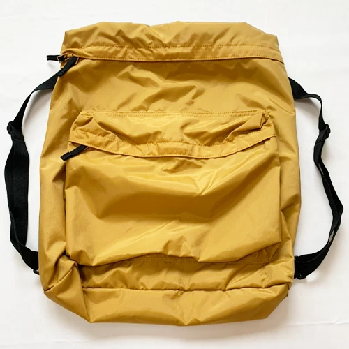 UNIQLO NYLON 2 Way Bag Tote Backpack Unisex MUSTARD Shoulder Water ...