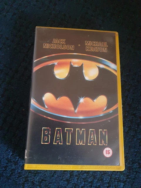 BATMAN MICHAEL KEATON Jack Nicholson Original 1989 VHS BIG BOX Tape Warner £15.00 - PicClick UK