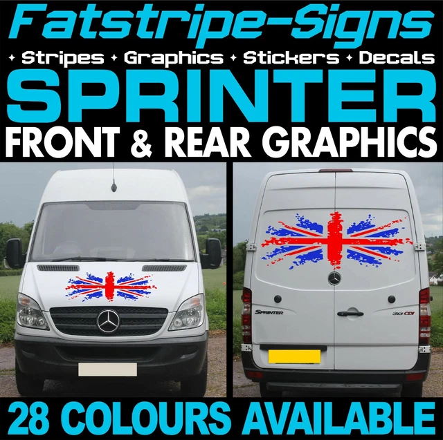 TO FIT MERCEDES SPRINTER GRAPHICS STICKERS STRIPES CAMPER VAN MOTORHOME ...