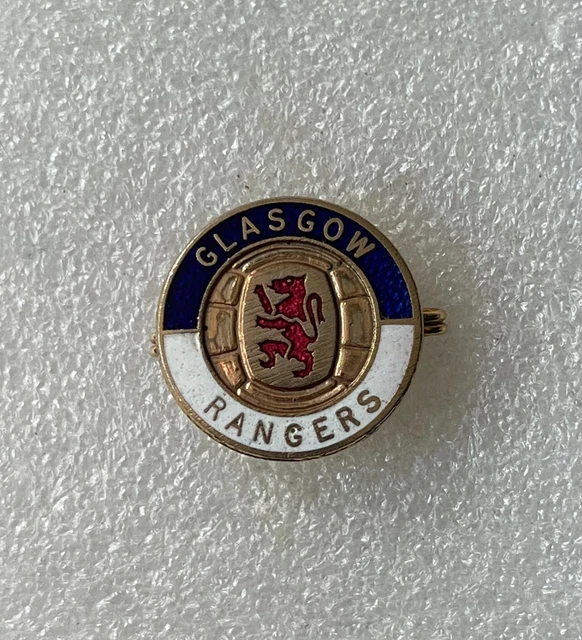 RARE VINTAGE PIN badge GLASGOW RANGERS FOOTBALL CLUB enamel Marked ...