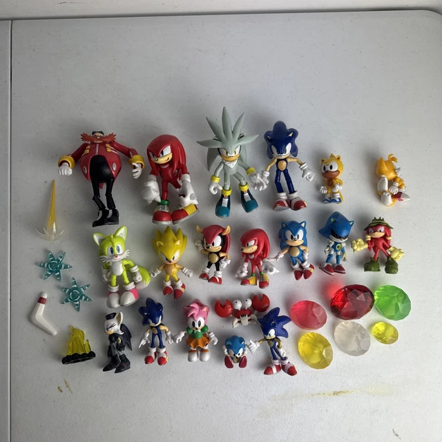 SONIC THE HEDGEHOG 4" Figure Bundle, Jakks Pacific, Sonic, Big, Silver ...