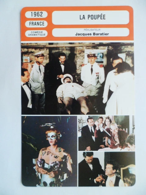 CARTE FICHE CINEMA 1962 LA POUPEE Sonne Teal Zbigniew Cybulski Sacha ...