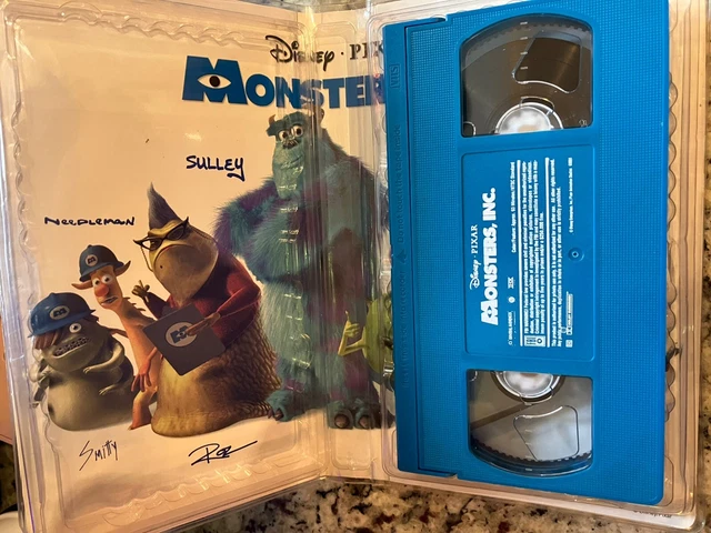 RARE DISNEY PIXAR Monsters, Inc. 2002 VHS Blue Tape with Clear ...