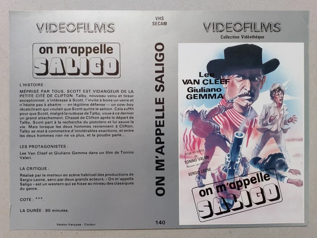 JAQUETTE VHS - On M'appelle Saligo - Vhs Sleeve - Lee Van Cleef - Giuliano Gemma EUR 5,00 ...