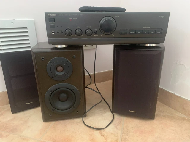 AMPLIFICATORE TECHNICS SU-V500 + CASSE TECHNICS _sb-ca01a_sm EUR 169,00 ...