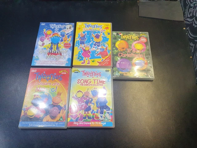 TWEENIES DVDS JOB lot 5x song time - its messy time - night time magic ...