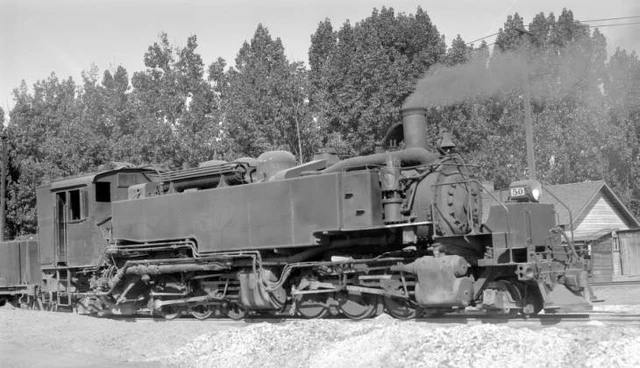 URY UINTAH RAILWAY narrow gauge locomotive engine No 50, 2-6-6-2 OLD ...