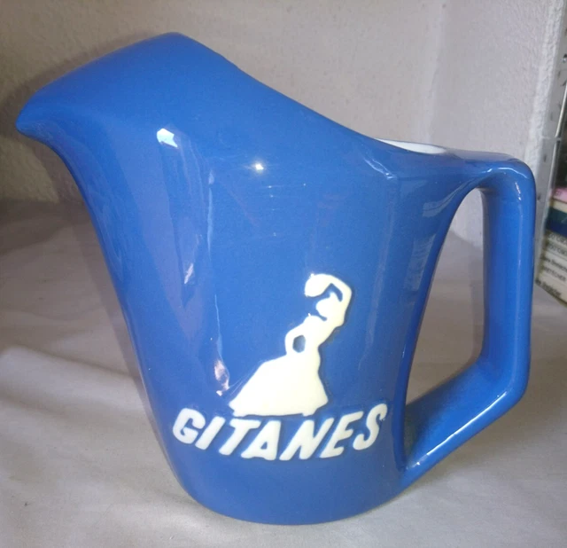 ANCIEN PICHET CARAFE PUBLICITAIRE CIGARETTE GITANES en CERAMIQUE 1950-1970 EUR 20,00 - PicClick FR