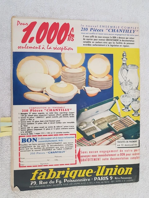 NOUS DEUX N°596 1958 Roman-Photo Roman Dessine Publicite Lux Martine ...