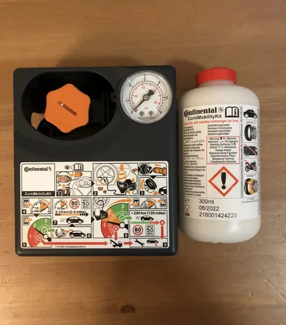 BMW MINI MOBILITY Tyre Puncture Repair Kit Pump Inflator Sealant Bag ...