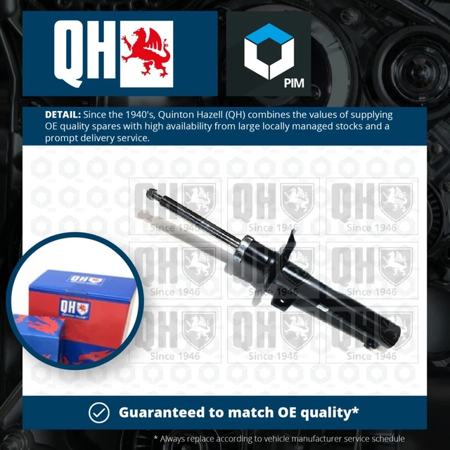 2X SHOCK ABSORBERS (Pair) Front 194146 Febi Damper 5N0413031AE ...