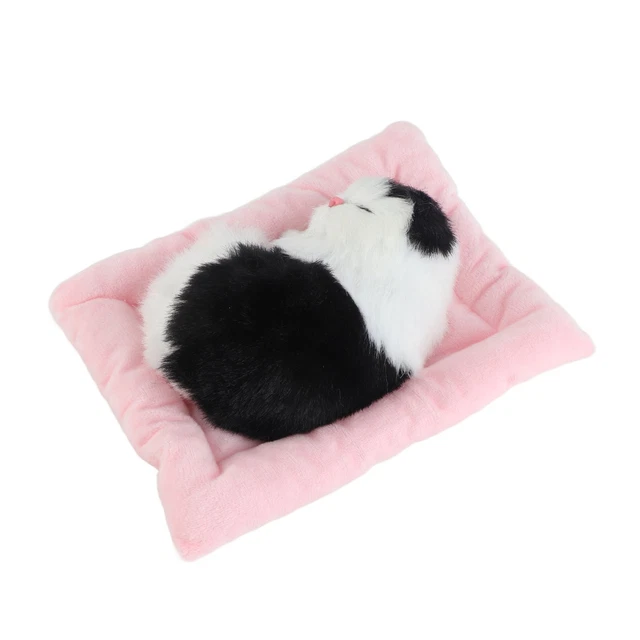 FAKE CATS SLEEPING Kitten Doll Toy Simulation Sleeping Cat On Pad ...
