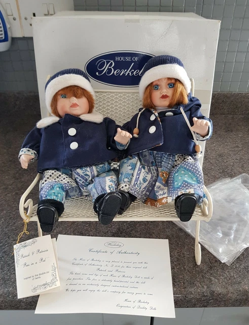 HOUSE OF BERKELEY Porcelain Dolls and Seat Peas in a Pod used £5.00 ...