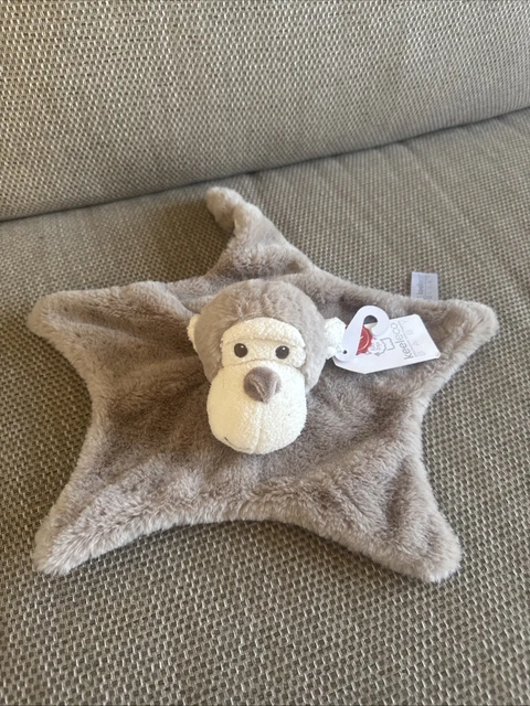 KEEL ECO MONKEY Chimp Comforter Blanket Soft Plush Striped Knot Soft Toy Plush £10.77 - PicClick UK