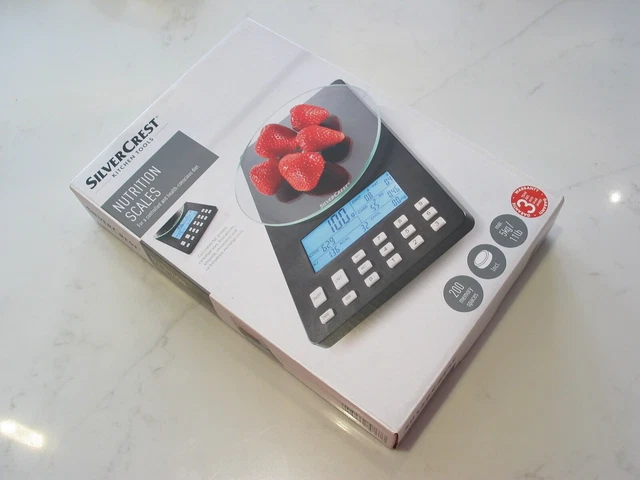 SILVERCREST NUTRITION SCALES for Calculating Fat Protein Carbohydrates ...