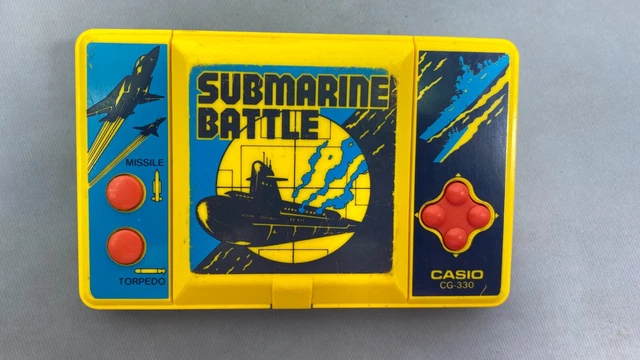 CASIO GAME SUBMARINE Battle CG-330 1984 Vintage Retro LCD Electronic ...