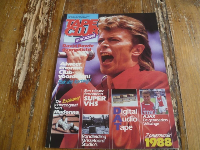 TAPE CLUB MAGAZINE 1988: David Bowie / Madonna / $12.02 - PicClick AU