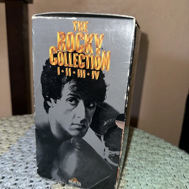 THE ROCKY COLLECTION I II III IV VHS Box Set Boxing Movie 4-Tape Set ...
