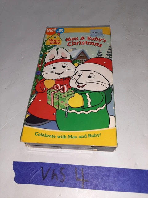 MAX & RUBY CHRISTMAS 2004 Nick Jr Animated VHS Video Tape ROSEMARY ...
